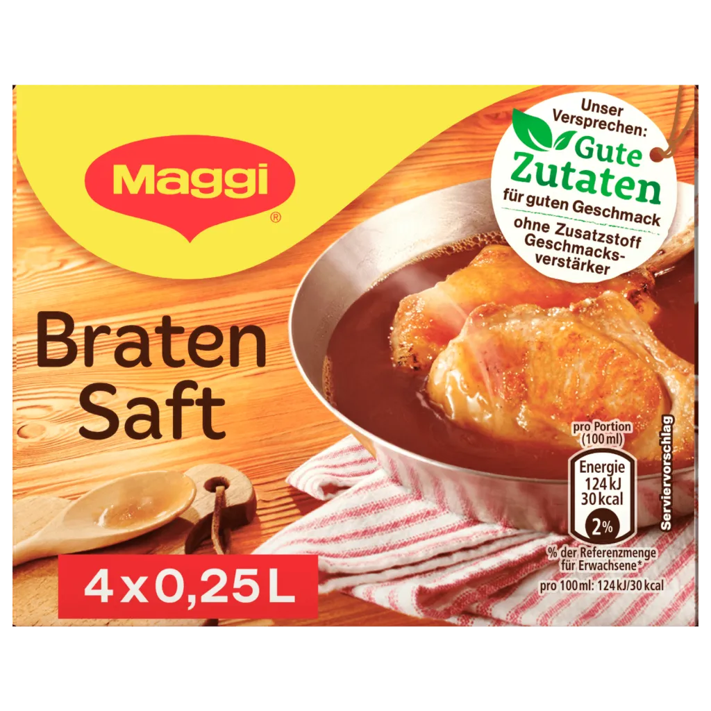 Maggi Bratensaft für 4 x 0,25 L | Trocken-Saucen | HIT