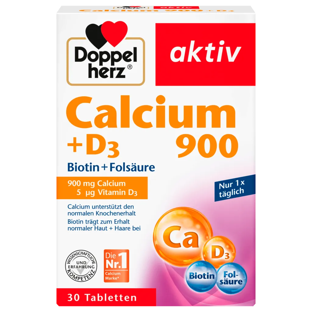 Doppelherz Calcium+D3 900 Biotin+Folsäure | Vitamine & Mineralstoffe | HIT