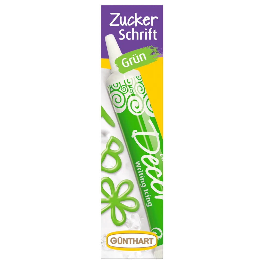 Günthart Zucker Schrift grün | Dekor- / Zuckerschrift | HIT