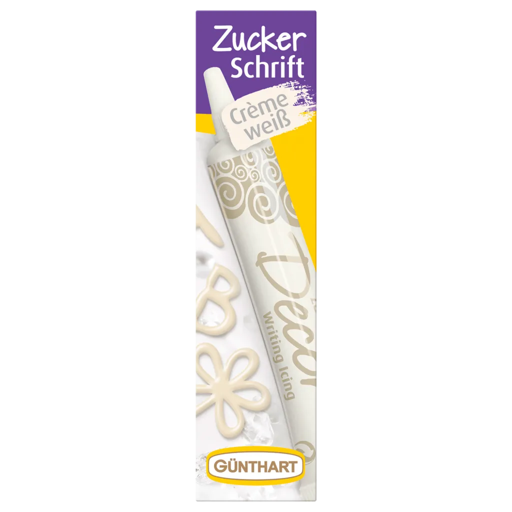 Günthart Zucker-Schrift weiß | Dekor- / Zuckerschrift | HIT