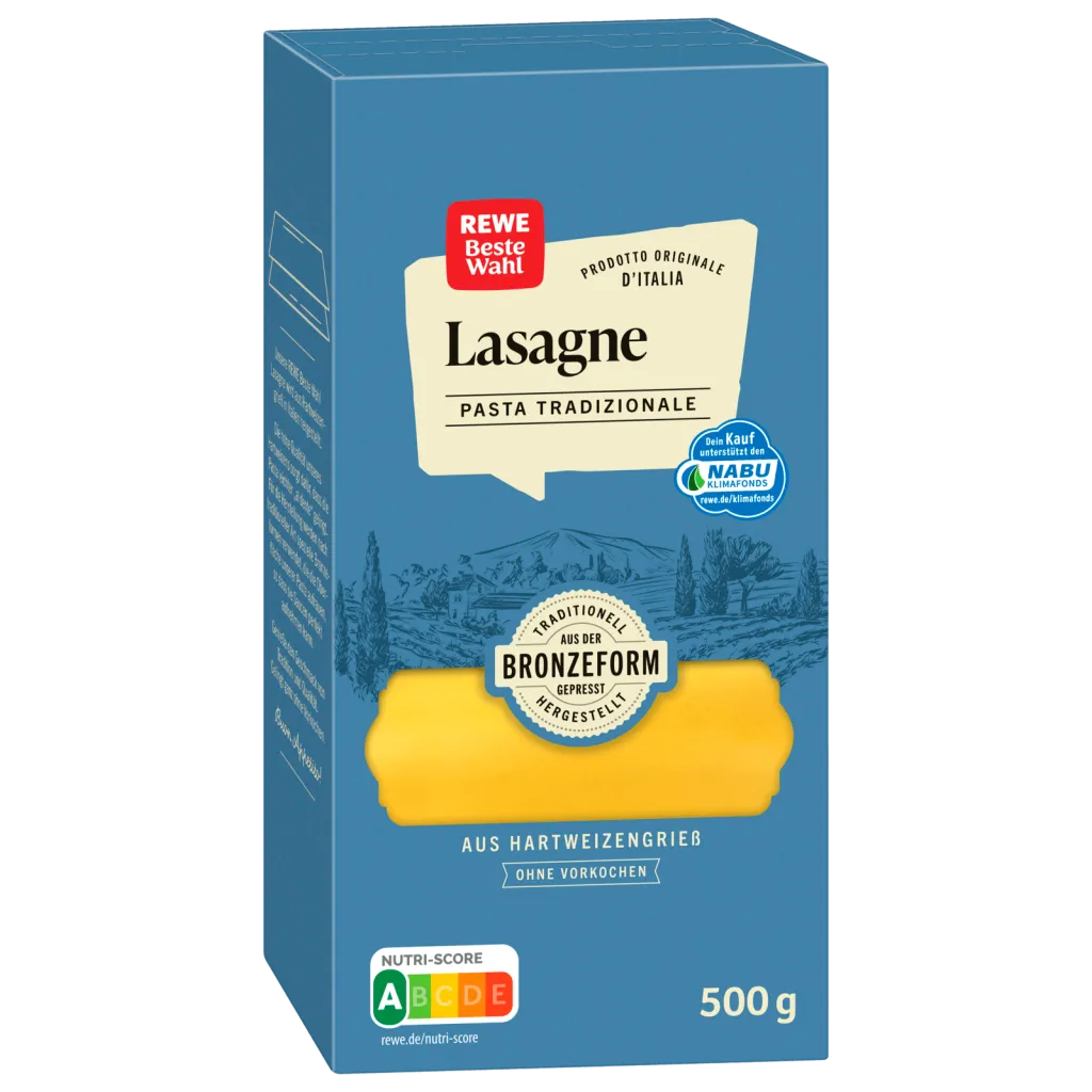 REWE Pasta al Bronzo Lasagne | Hartweizen-Pasta | HIT