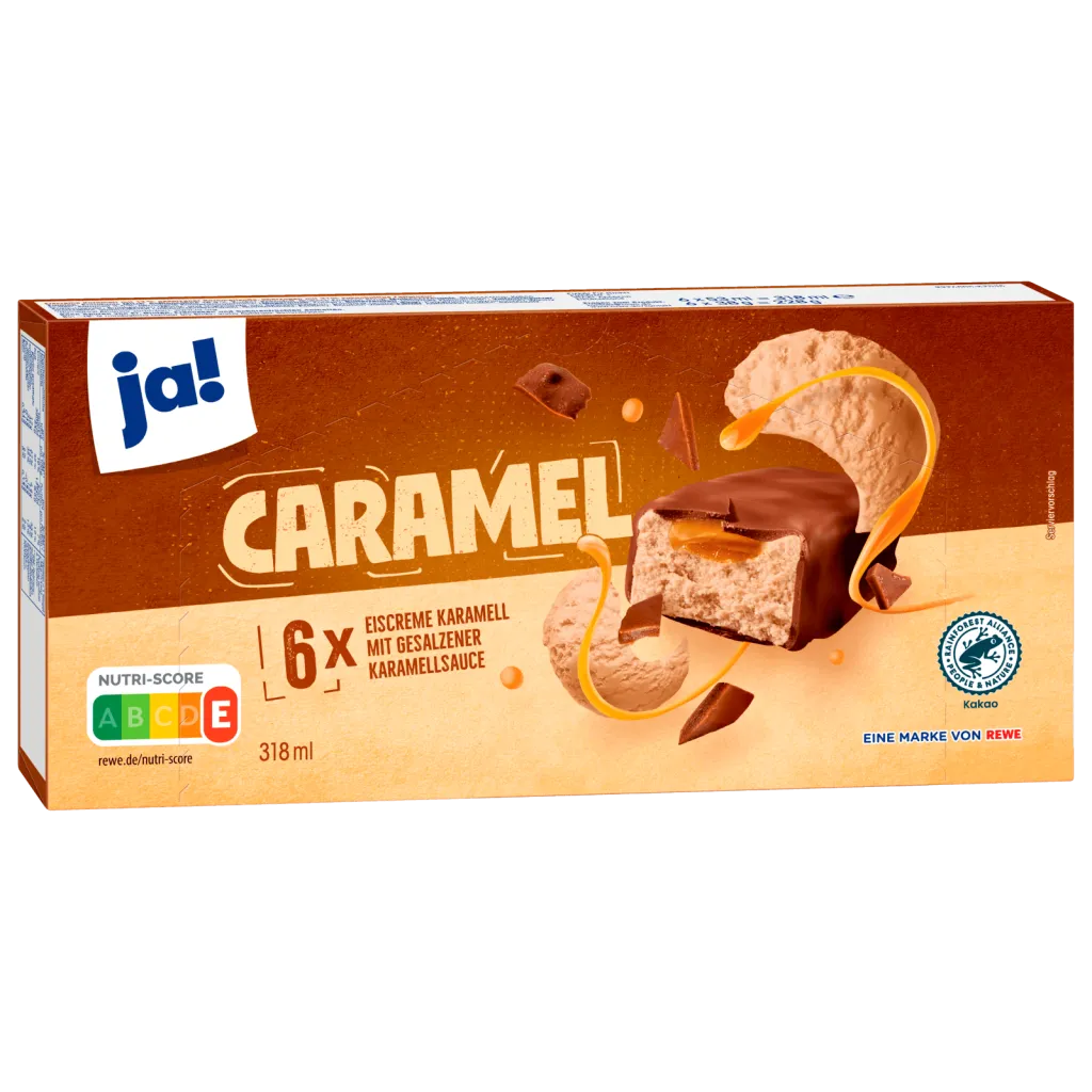 ja! Eiscreme Caramel | Mehrfachpackungen | HIT