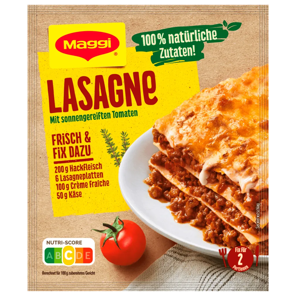 Maggi 100% natürliche Zutaten Lasagne | Fixprodukte | HIT