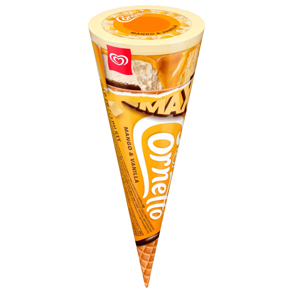 Langnese Cornetto MAX Mango&Vanilla | Einzelportionen | HIT